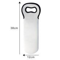 China Custom Sublimation Wine Bag Portable Insulated Neoprene Bottle Sleeve Wine Bottle Tote for sale
