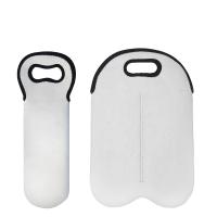 China Custom Sublimation Wine Bag Portable Insulated Neoprene Bottle Sleeve Wine Bottle Tote for sale