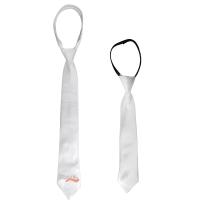 China Customized Blank White Silk Sublimation Necktie For kids And Adult for sale