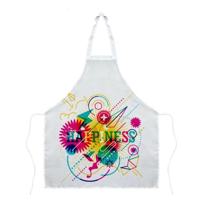 China Adult And Kids Comfort White Polyester Aprons For Sublimation Eco Friendly for sale