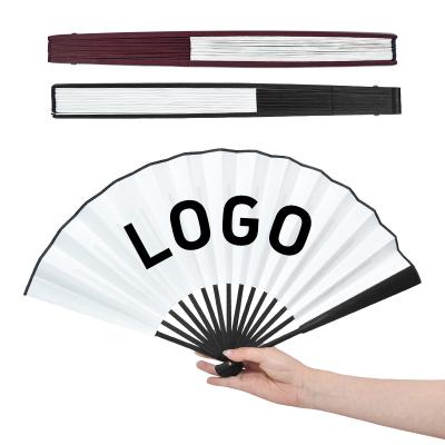 China Diy Custom Blank 8 Inch And 10 Inch Silk Sublimation Hand Fans For Heat Press for sale