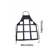 China 72*65cm Black Polyester Sublimation Apron Blanks For Kids And Adult for sale