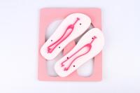 China Custom Heat Transfer Printing Beach Slippers Blank Sublimation Flip Flops for sale