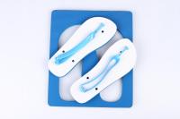 China Custom Heat Transfer Printing Beach Slippers Blank Sublimation Flip Flops for sale