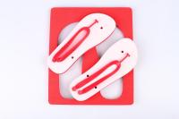 China Custom Heat Transfer Printing Beach Slippers Blank Sublimation Flip Flops for sale