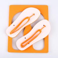China Custom Heat Transfer Printing Beach Slippers Blank Sublimation Flip Flops for sale