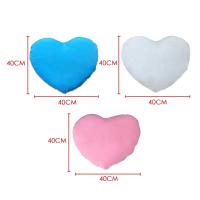 China Sublimation Heart Cushion Peach Skin Velvet Throw Sublimation Pillow Cover Blanks for sale