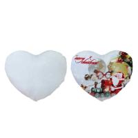 China Sublimation Heart Cushion Peach Skin Velvet Throw Sublimation Pillow Cover Blanks for sale