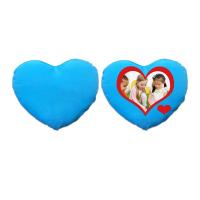 China Sublimation Heart Cushion Peach Skin Velvet Throw Sublimation Pillow Cover Blanks for sale