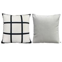 China Custom Design Blank 9 Panel Sublimation Pillow Case 40*40cm Size Sublimation Cushion Cover for sale