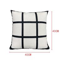 China Custom Throw Pillow Cases Personalized Logo Square Linen Sublimation Pillow Cover With Photo Text Image Name for sale