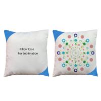 China Custom Print Double-Side Blank Sublimation Pillow Case 40*40CM Polyester Colored Corner Sublimation Pillow Blanks for sale