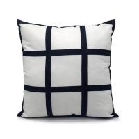 China 40*40CM Cushion Cover Sublimation Multi Panel Style Design Blank Custom Printable 3 Panel Velvet Sublimation Cushions for sale