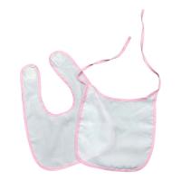China Custom Printing Logo Sublimation Baby Bib With Velcro Blanks for sale