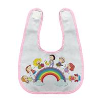 China Custom Printing Logo Sublimation Baby Bib With Velcro Blanks for sale