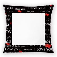 China Printable Sublimation Cushions Blank Love Pillow Case For Valentine'S Gift for sale