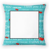 China Printable Sublimation Cushions Blank Love Pillow Case For Valentine'S Gift for sale