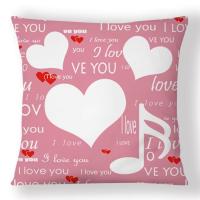 China Printable Sublimation Cushions Blank Love Pillow Case For Valentine'S Gift for sale