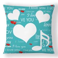China Printable Sublimation Cushions Blank Love Pillow Case For Valentine'S Gift for sale