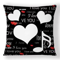 China Printable Sublimation Cushions Blank Love Pillow Case For Valentine'S Gift for sale