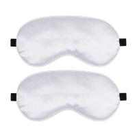 China DIY Personalized Double-Sided White Silk Sublimation Eye Mask Sleep Mask for sale