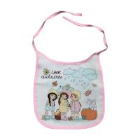 China Custom Printing Logo Sublimation Baby Bib With Velcro Blanks for sale