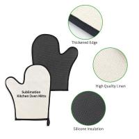 China Customized Sublimation Oven Mitt Heat Gloves For Sublimation for sale