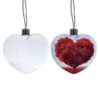 China Custom Print Photo Sublimation Christmas Ornament PC Coated Sublimation Blank Ornaments Pendants for sale