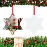 China Christmas Gingerbread Man Xmas Tree Hanging Decoration Blanks Glass Sublimation Christmas Ornament for sale