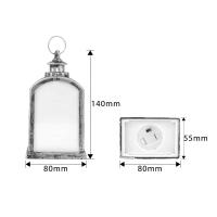 China Custom Blanks Christmas Lantern Hanging Led Garden Decorative Storm Light Sublimation Lanterns for sale