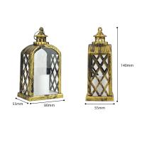 China Custom Blanks Christmas Lantern Hanging Led Garden Decorative Storm Light Sublimation Lanterns for sale