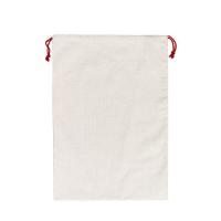 China Custom Logo Linen Sublimation Drawstring Bag Santa Sacks Sublimation Blank Christmas Gift Bags for sale