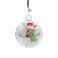 China Personalized Blank Sublimation Christmas Ornaments 4.2cm Sublimation Christmas Ball Ornaments for sale