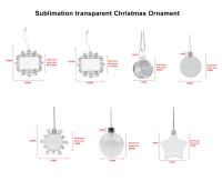 China Personalized Blank Sublimation Christmas Ornaments 4.2cm Sublimation Christmas Ball Ornaments for sale