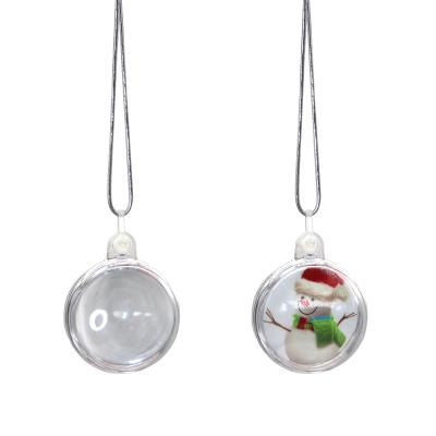 China Personalized Blank Sublimation Christmas Ornaments 4.2cm Sublimation Christmas Ball Ornaments for sale