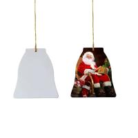 China DIY Custom White Blanks Sublimation PBT Plastic Christmas Ornaments personalized christmas ball ornaments with picture for sale