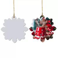 China DIY Custom White Blanks Sublimation PBT Plastic Christmas Ornaments personalized christmas ball ornaments with picture for sale