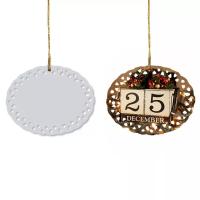 China DIY Custom White Blanks Sublimation PBT Plastic Christmas Ornaments personalized christmas ball ornaments with picture for sale