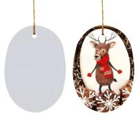 China DIY Custom White Blanks Sublimation PBT Plastic Christmas Ornaments personalized christmas ball ornaments with picture for sale