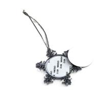 China Diy Printable Blank Metal Sublimation Christmas Hanging Snowflake Ornament Sublimation Tree Decorations for sale