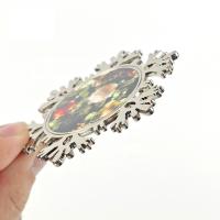 China Sublimation Blank Christmas Ornaments Metal Snowflake Christmas Custom Christmas Tree Ornaments for sale