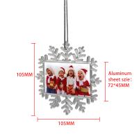 China Personalised Christmas Tree Decorations Plastic Sublimation Snowflake Blank Sublimation Christmas Ornaments for sale
