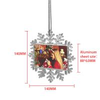 China Sublimation Christmas Ornaments Blank High Transparent Plastic Snowflake Christmas Ornaments Sublimation for sale
