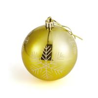 China Sublimation Christmas Tree Ornaments Snowflake Christmas Ball for sale