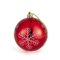 China Sublimation Christmas Tree Ornaments Snowflake Christmas Ball for sale