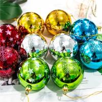 China Sublimation Christmas Tree Ornaments Snowflake Christmas Ball for sale