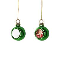 China Personalised Sublimation Plastic Christmas Balls Custom Christmas Tree Balls for sale