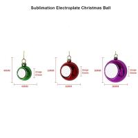 China Personalised Sublimation Plastic Christmas Balls Custom Christmas Tree Balls for sale