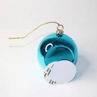 China Personalised Sublimation Plastic Christmas Balls Custom Christmas Tree Balls for sale