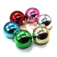 China Personalised Sublimation Plastic Christmas Balls Custom Christmas Tree Balls for sale